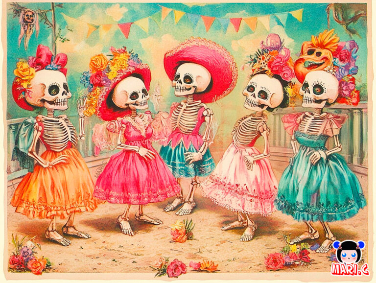 Caveiras Mexicanas: A Alma Colorida do Día de los Muertos - Mari.C - A ...